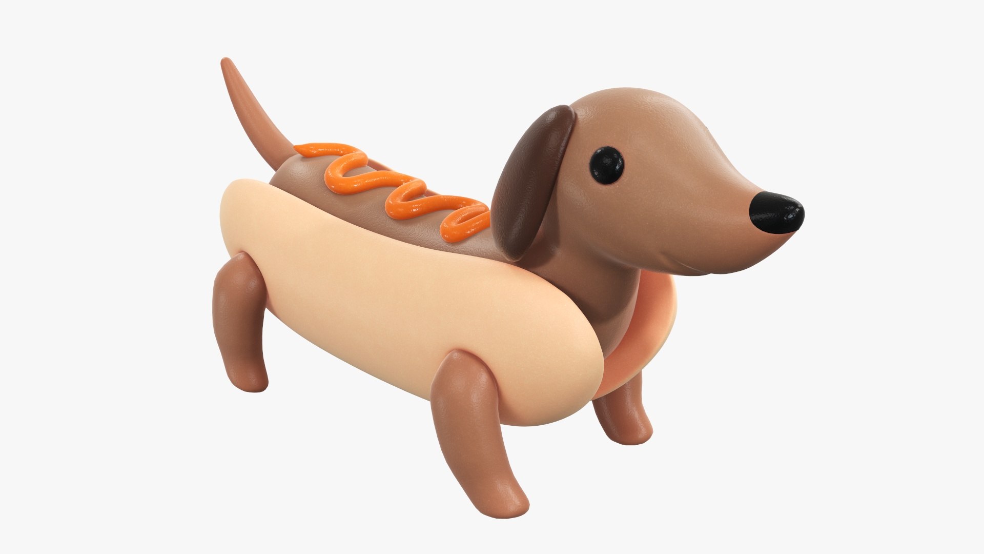 3D Bun Dog Puppy - TurboSquid 1615288