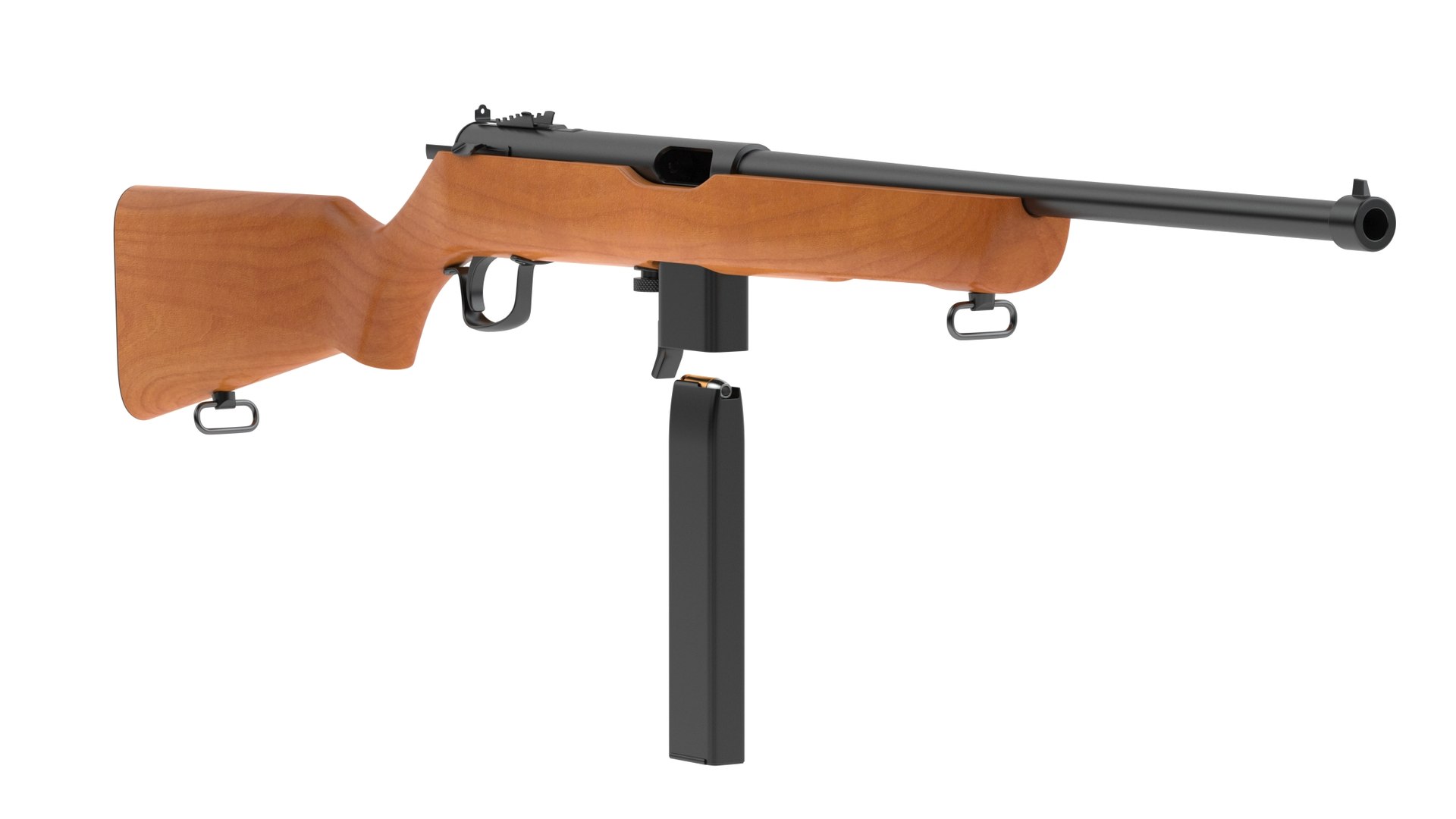 M50 Reising Submachine Gun 3D Model - TurboSquid 2047178