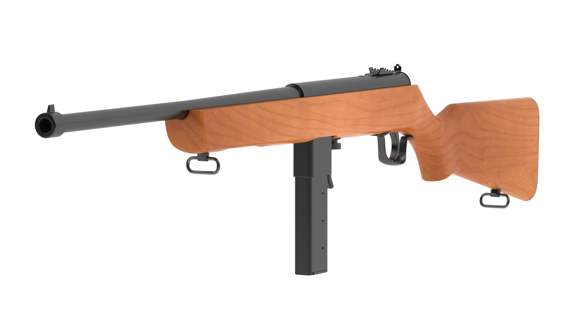 M50 Reising Submachine Gun 3D Model - TurboSquid 2047178