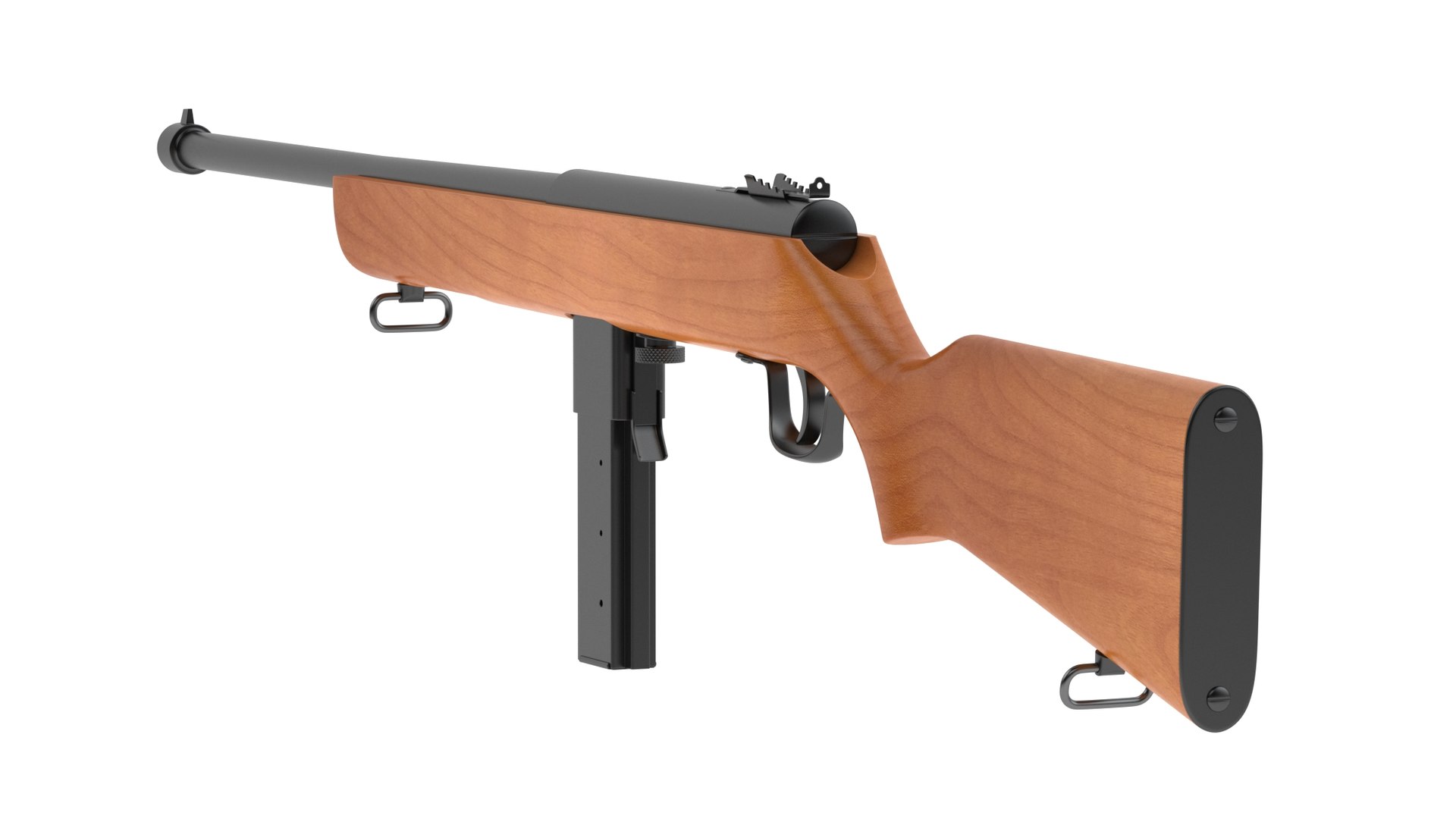 M50 Reising Submachine Gun 3D Model - TurboSquid 2047178