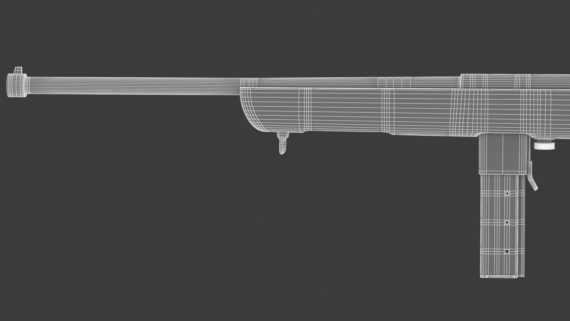 M50 Reising Submachine Gun 3D Model - TurboSquid 2047178