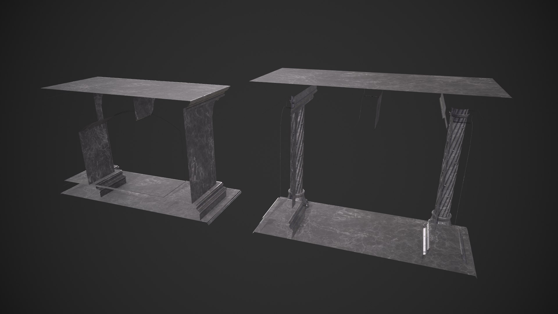 3D Model Marble Fireplace - TurboSquid 2122727