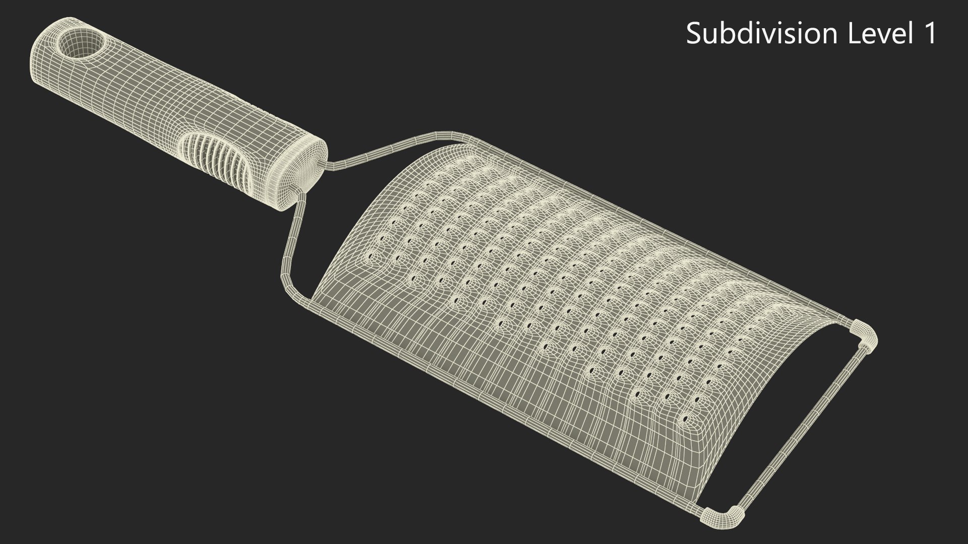 3D Red Handled Cheese Grater - TurboSquid 2143069