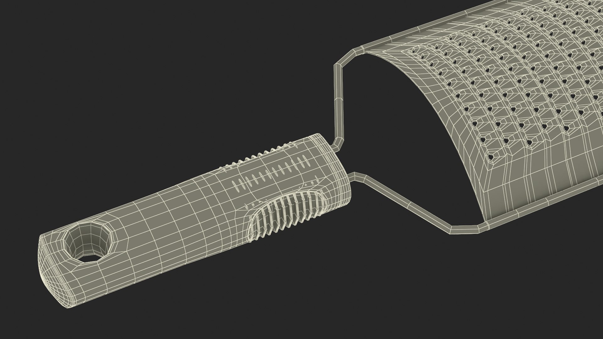 3D Red Handled Cheese Grater - TurboSquid 2143069