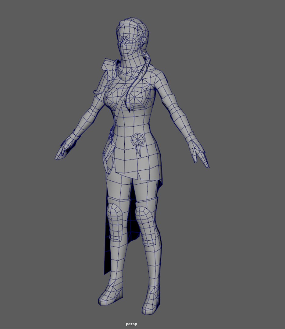 3D Ninja Woman Model - TurboSquid 1316956