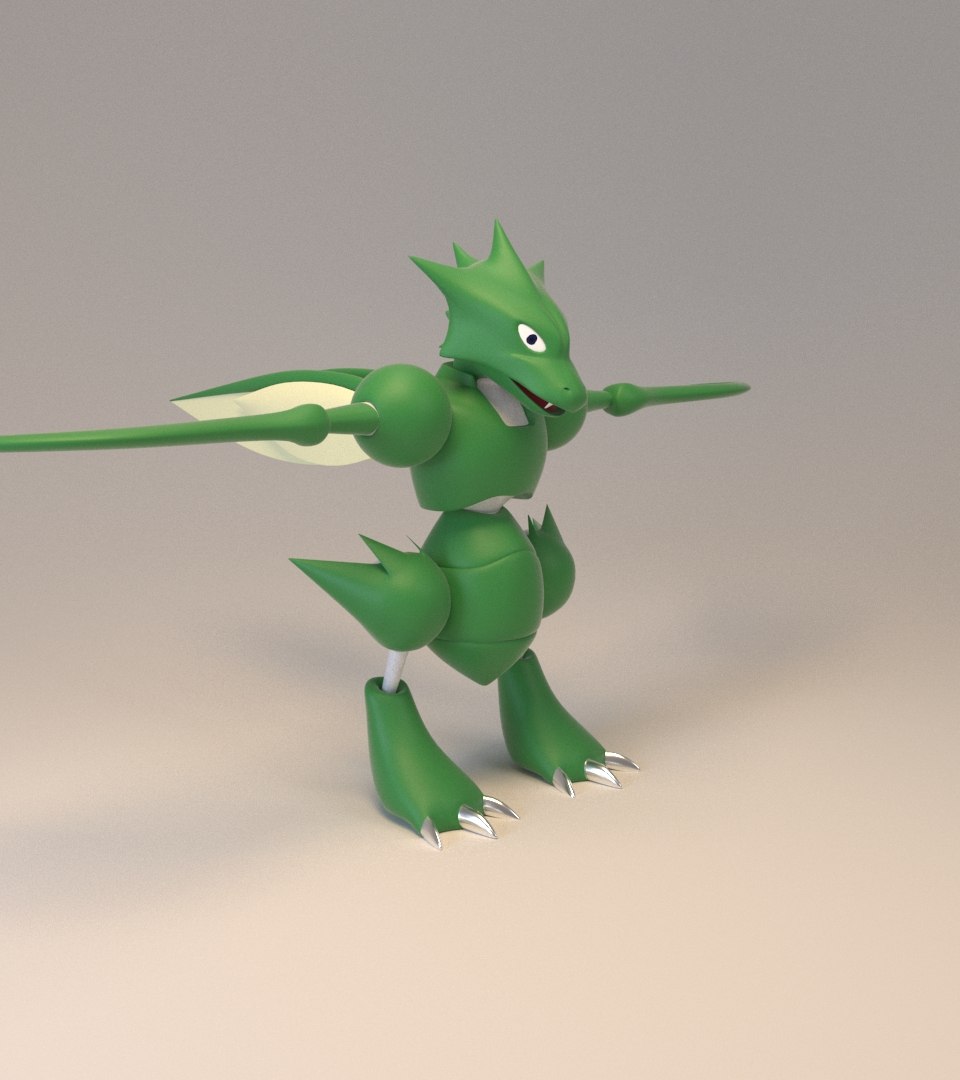 3D Scyther Model - TurboSquid 1152534