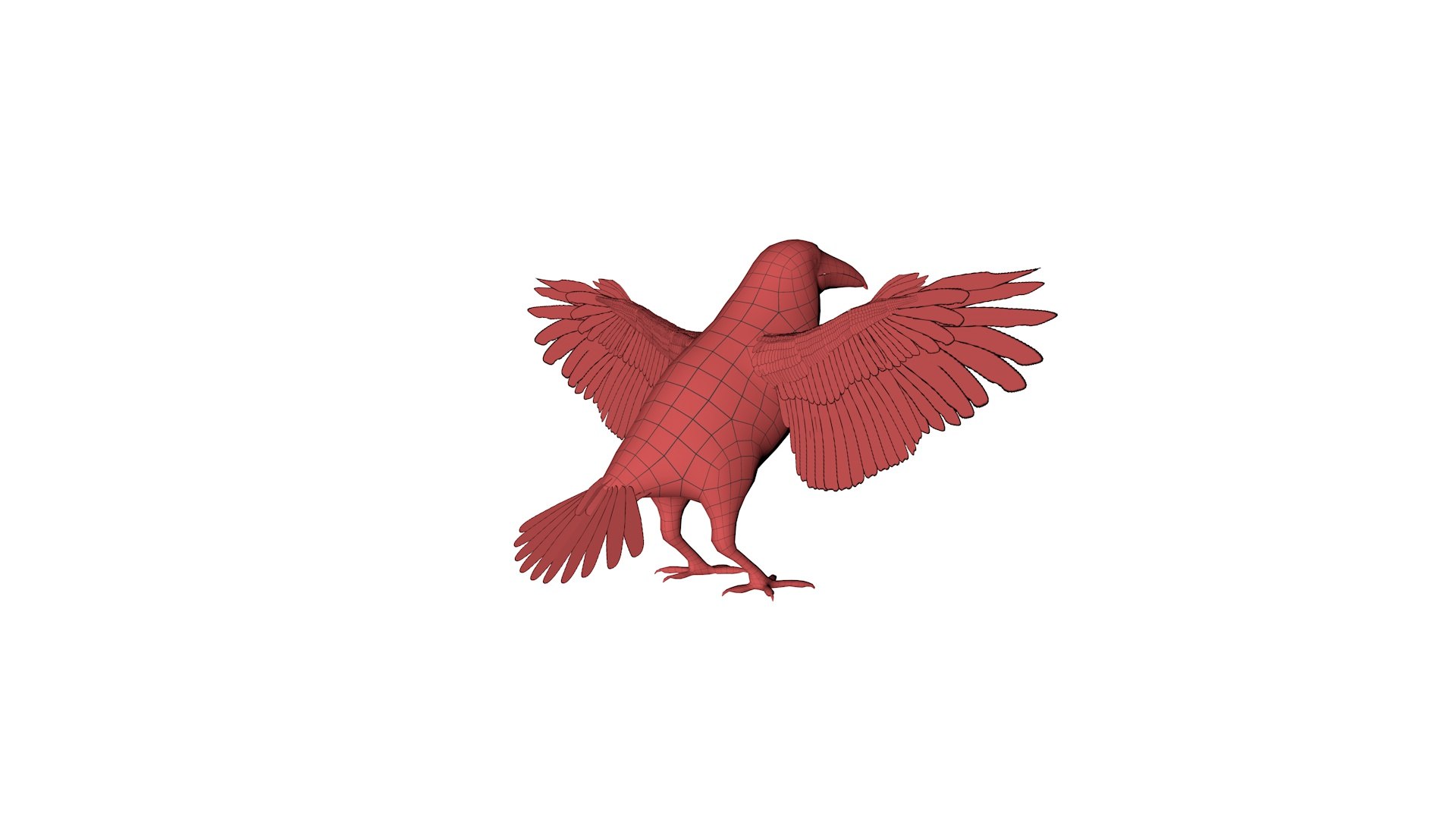 3D Mesh Crow - TurboSquid 1664085