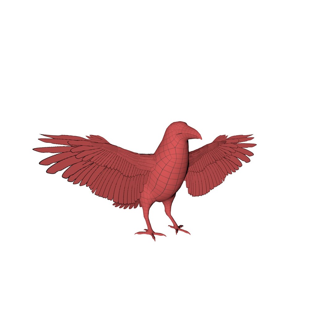 3D Mesh Crow - TurboSquid 1664085