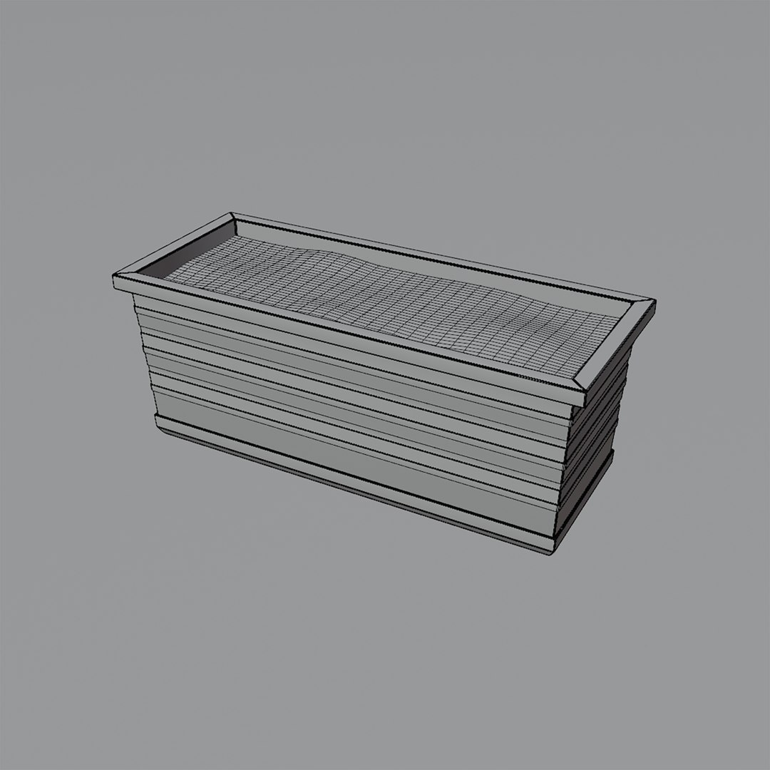 3D Long Plant Pot - TurboSquid 2204881