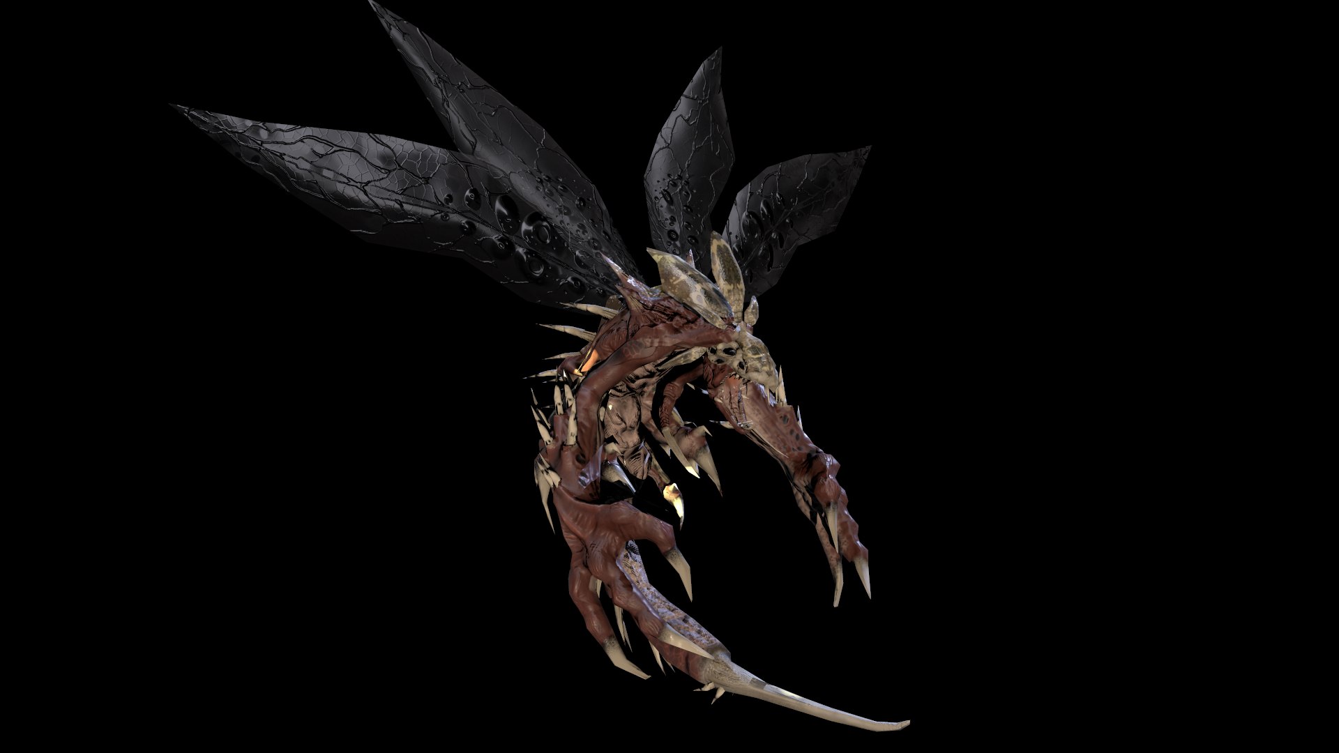 3D flying carnivorous beetle model - TurboSquid 1179754