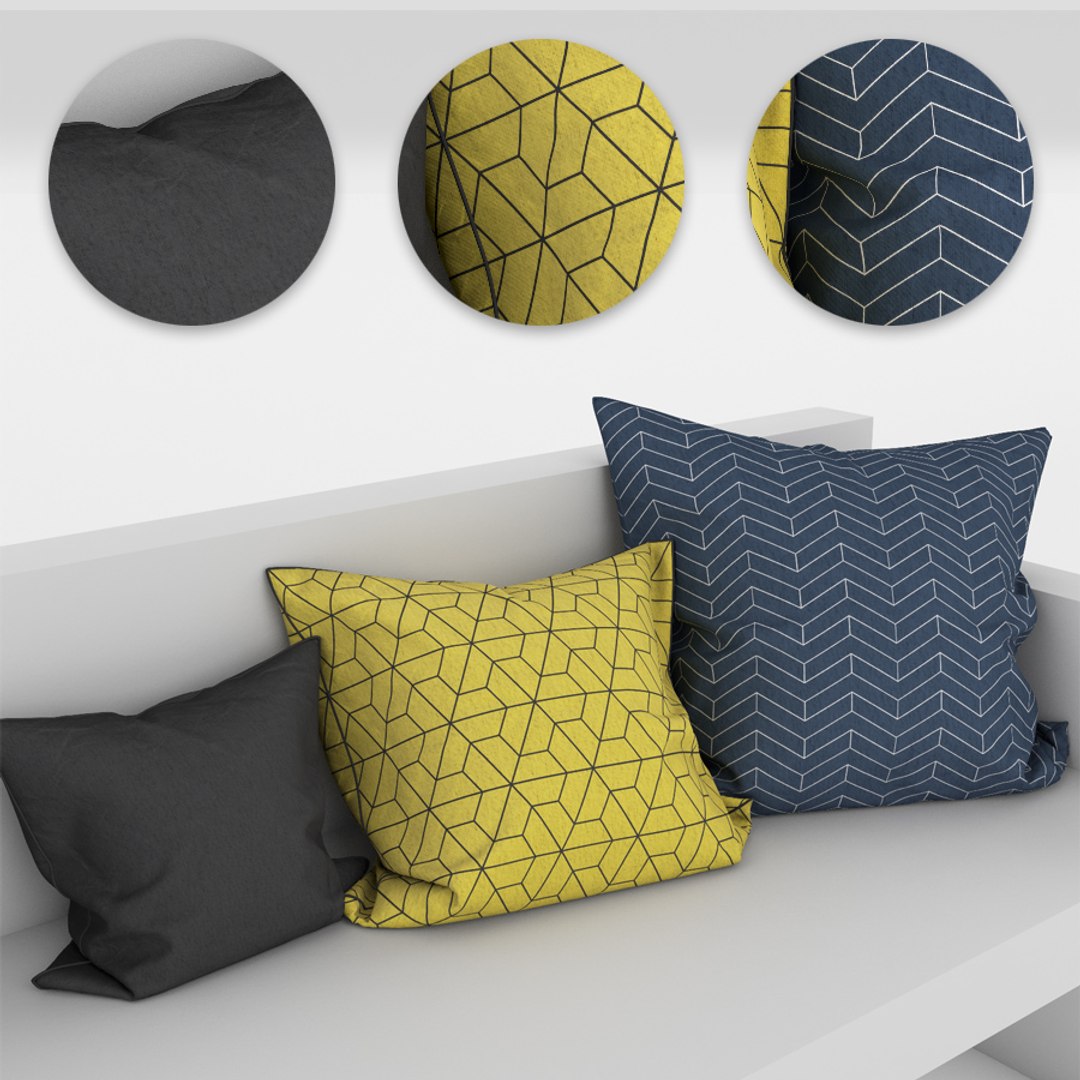 Customisable Pillows 3d Max