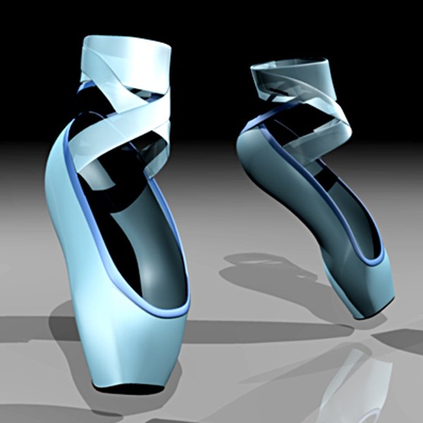 ballet shoes 3d model