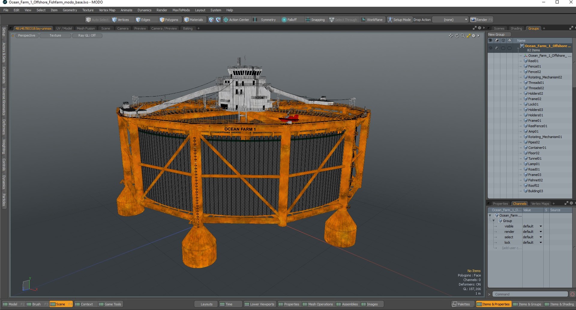 3D Ocean Farm 1 Offshore Fishfarm Model - TurboSquid 2160909