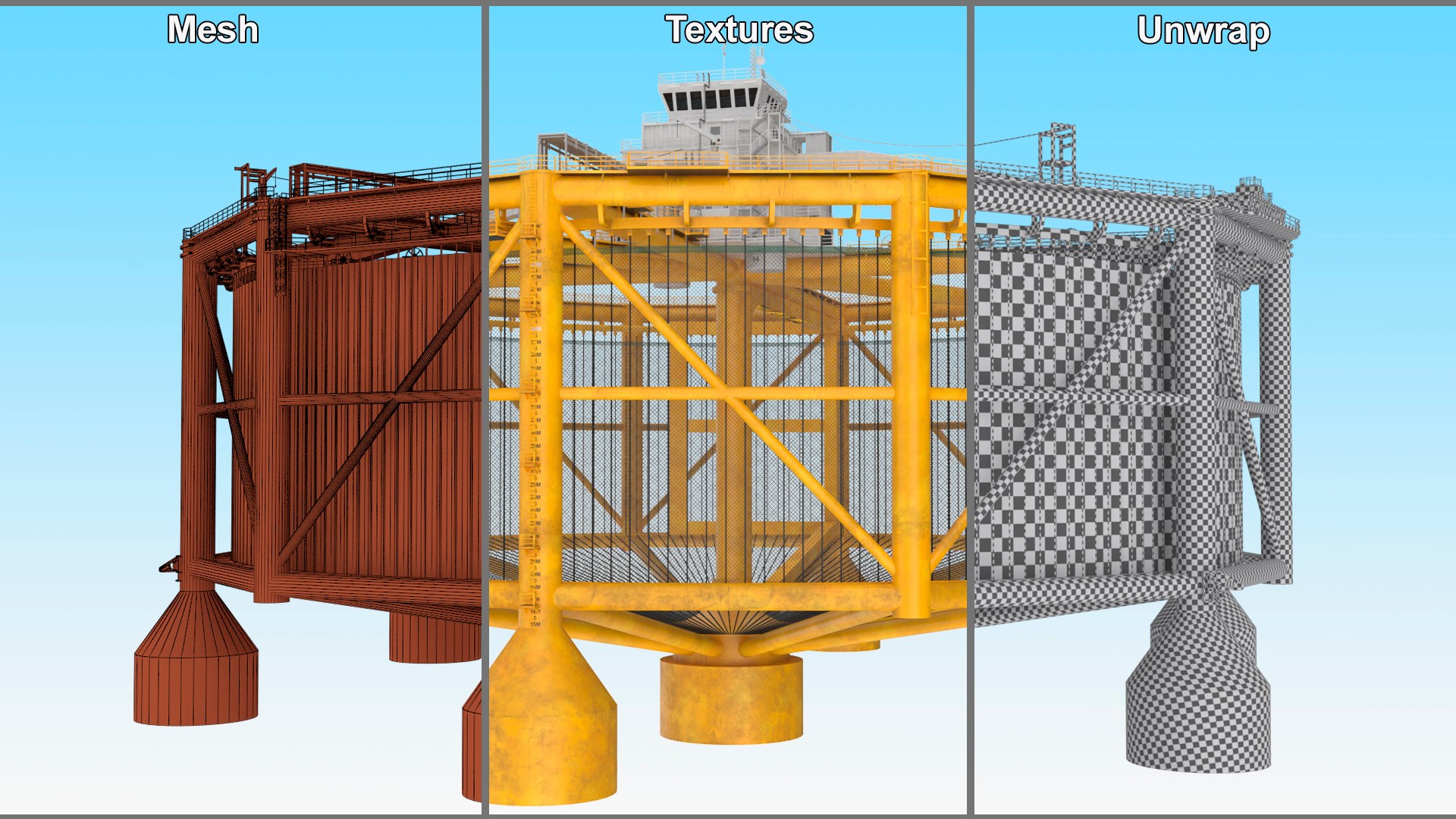 3D Ocean Farm 1 Offshore Fishfarm Model - TurboSquid 2160909