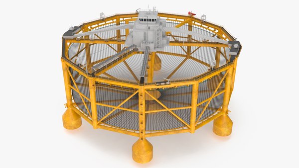 modelo 3d Ocean Farm 1 Granja de peces en alta mar - TurboSquid 2160909