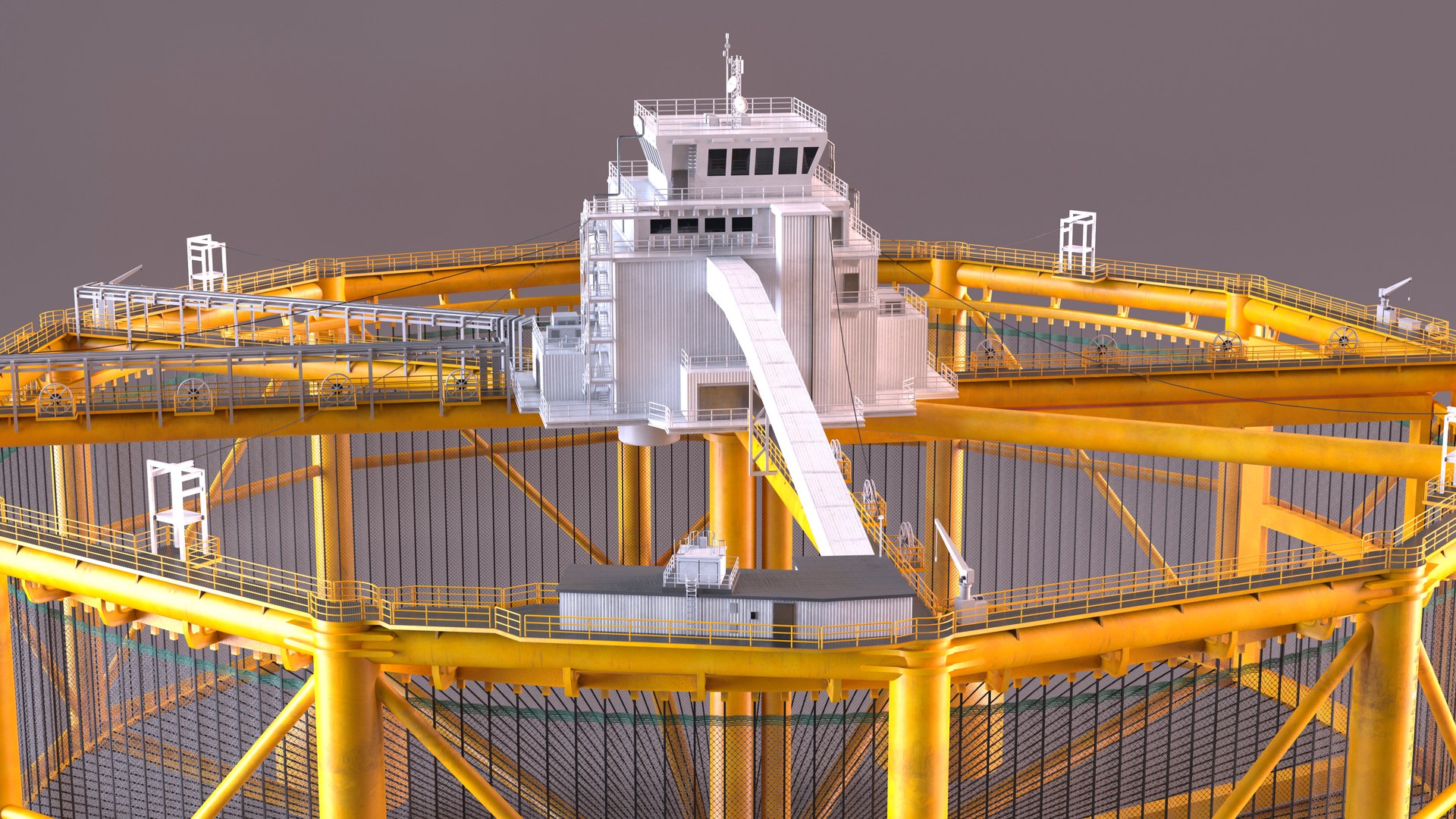 3D Ocean Farm 1 Offshore Fishfarm Model - TurboSquid 2160909