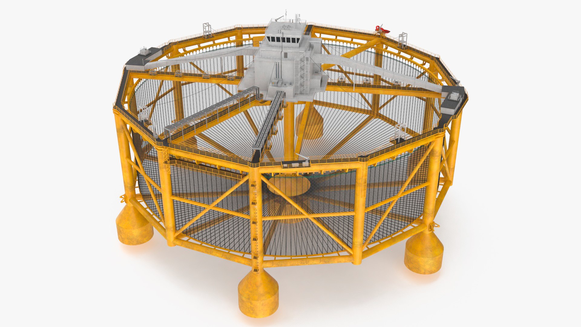 3D Ocean Farm 1 Offshore Fishfarm model - TurboSquid 2160909