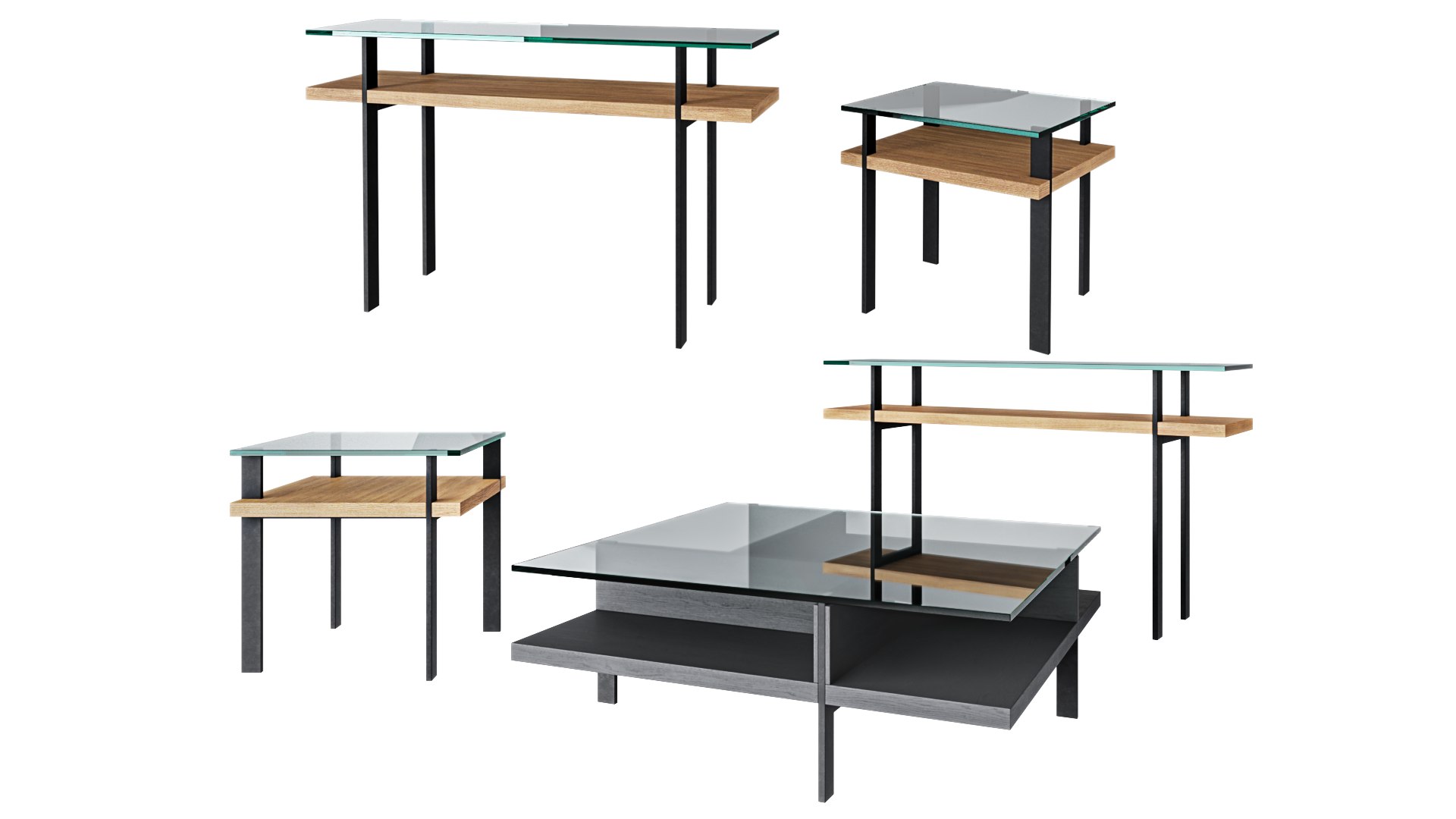 Terrace Square Coffee Table 3D - TurboSquid 2139569
