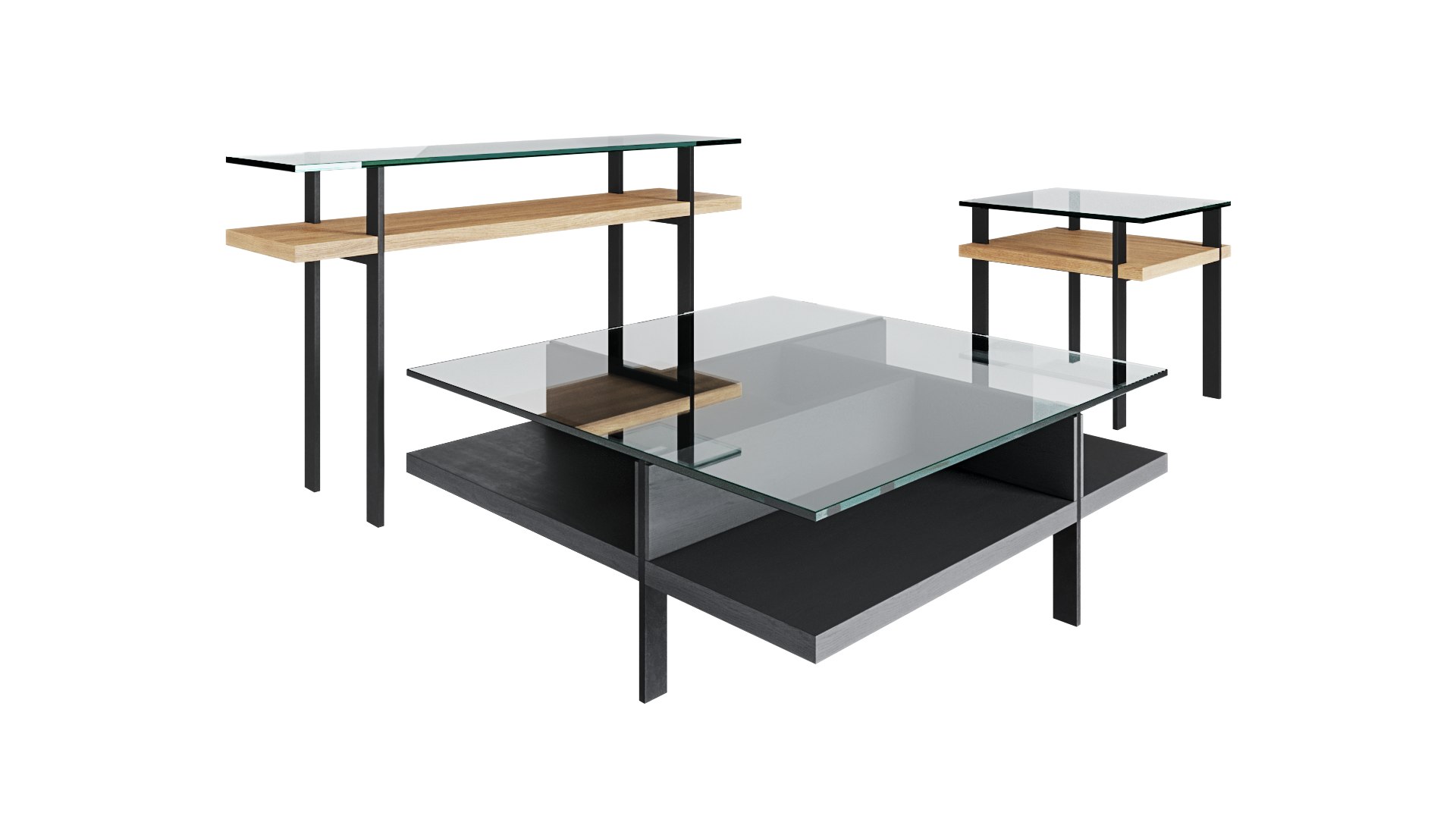 Terrace Square Coffee Table 3D - TurboSquid 2139569