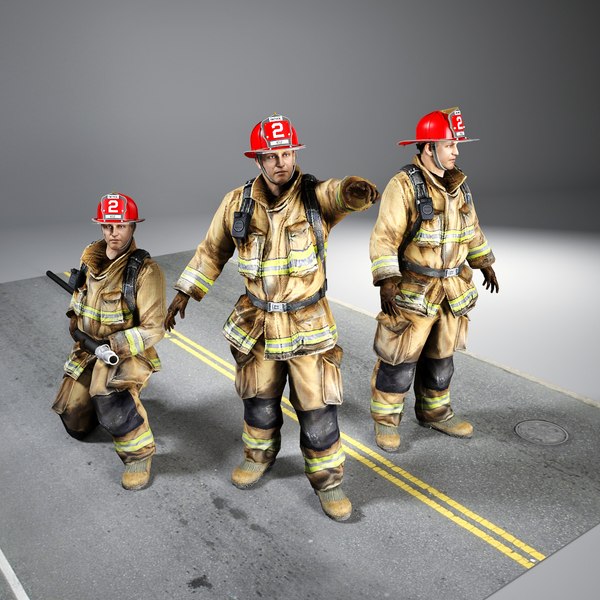 3D model firefighter - TurboSquid 1234912