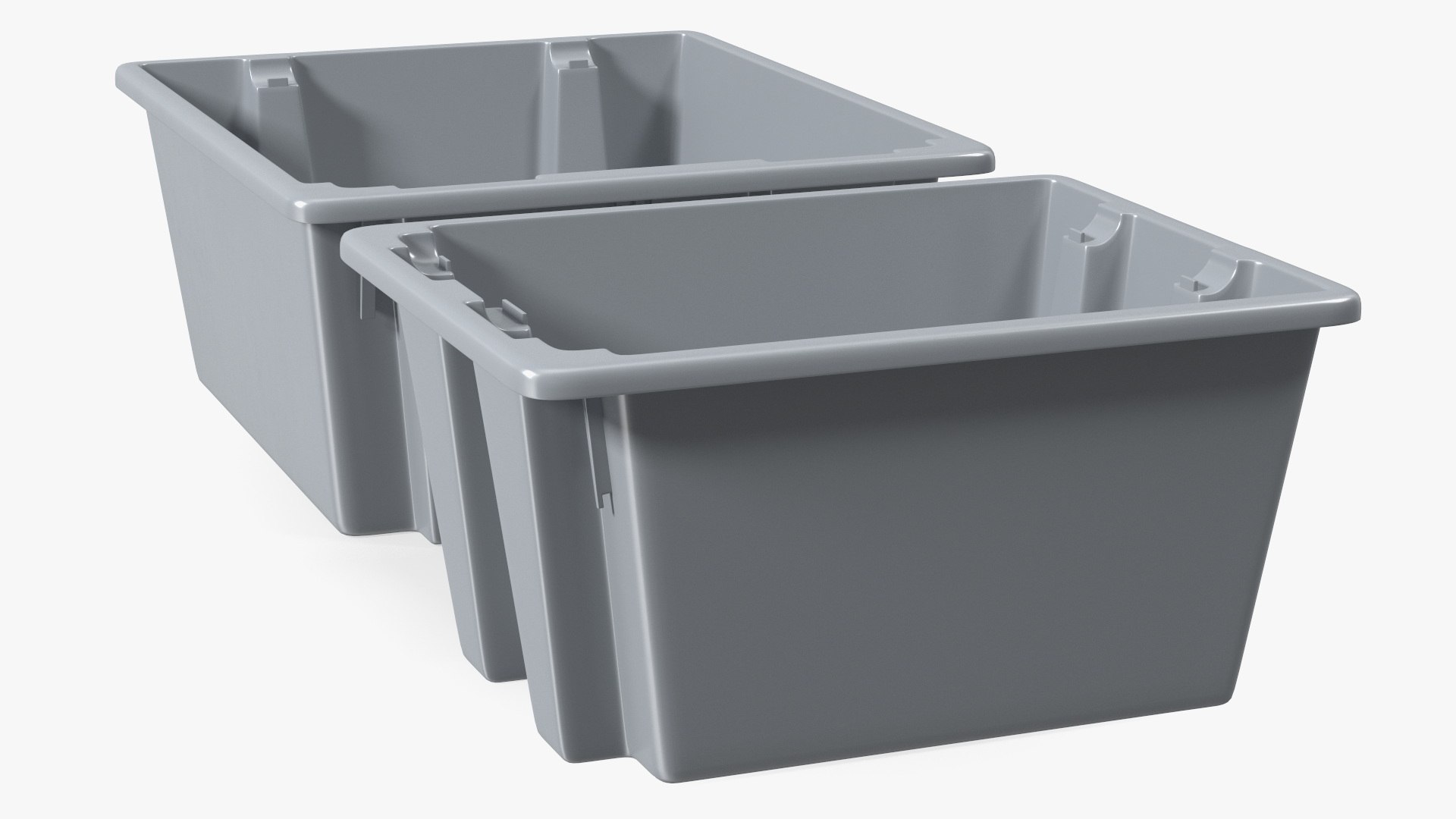 3D Stack And Nest Totes - TurboSquid 2073195