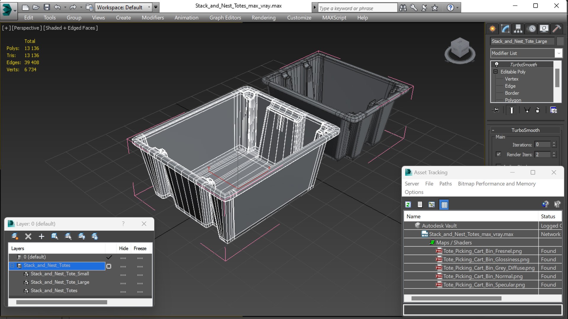 3D Stack And Nest Totes - TurboSquid 2073195