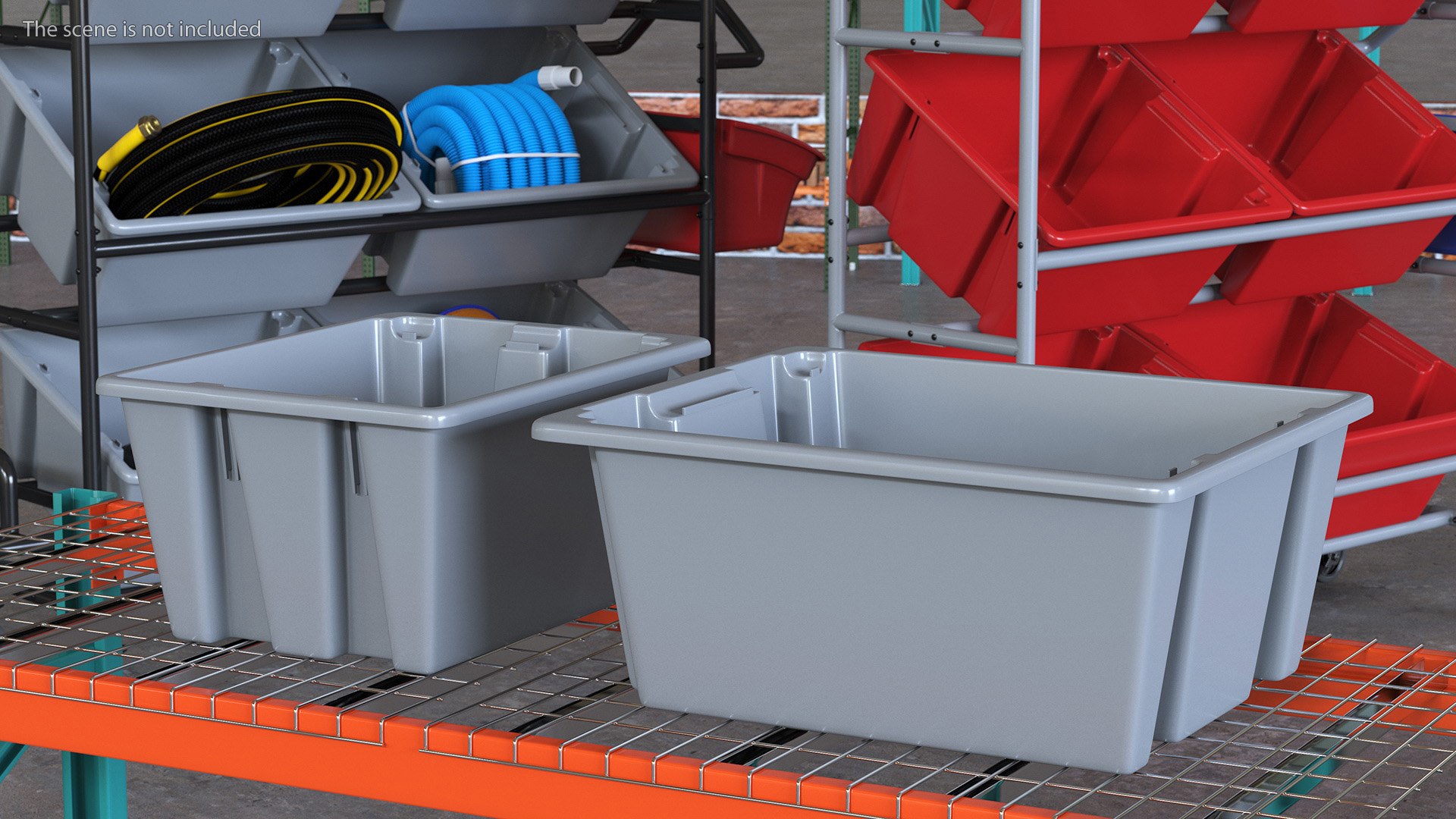 3D Stack And Nest Totes - TurboSquid 2073195