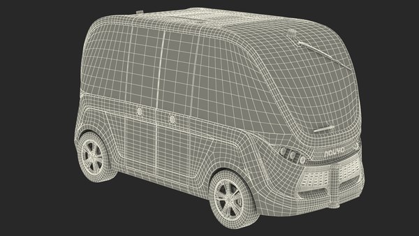 3D Autonomous Electric Vehicle Navya Arma Exterior Only model ...