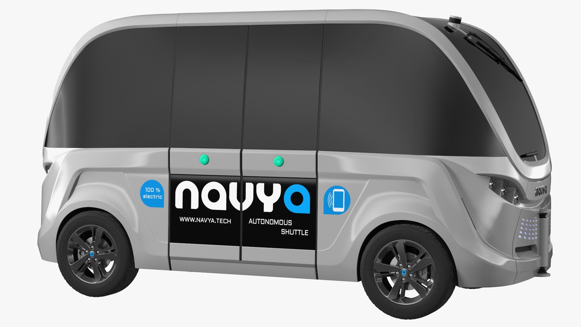 3D Autonomous Electric Vehicle Navya Arma Exterior Only model ...