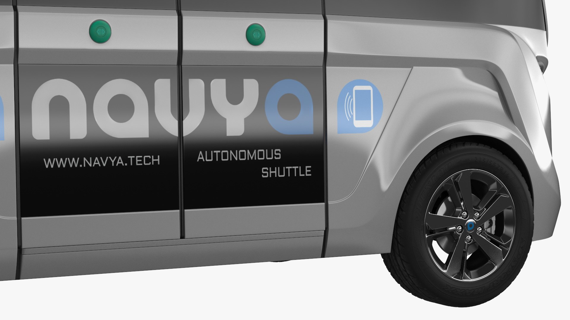3D Autonomous Electric Vehicle Navya Arma Exterior Only model ...