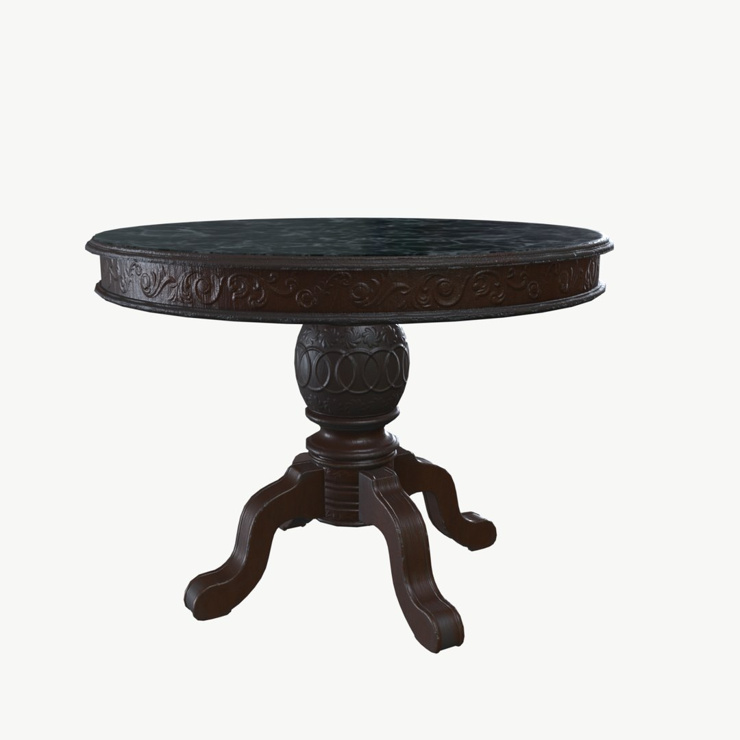3D Center Table Round Model - TurboSquid 2326845
