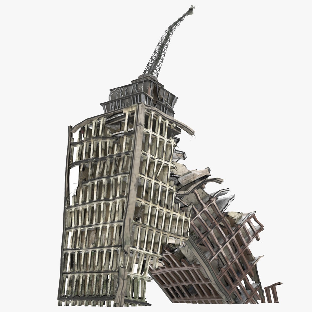 3D Apocalyptic Collapsed Towers - TurboSquid 1804246