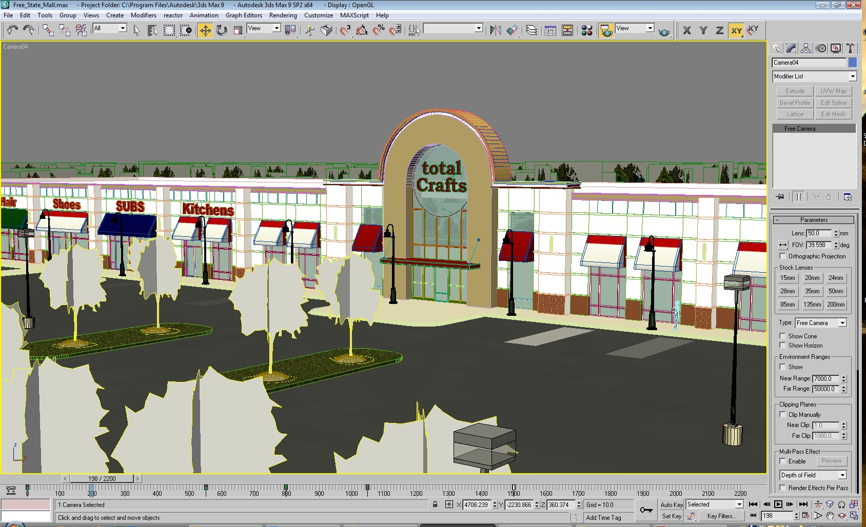 3d model store facade
