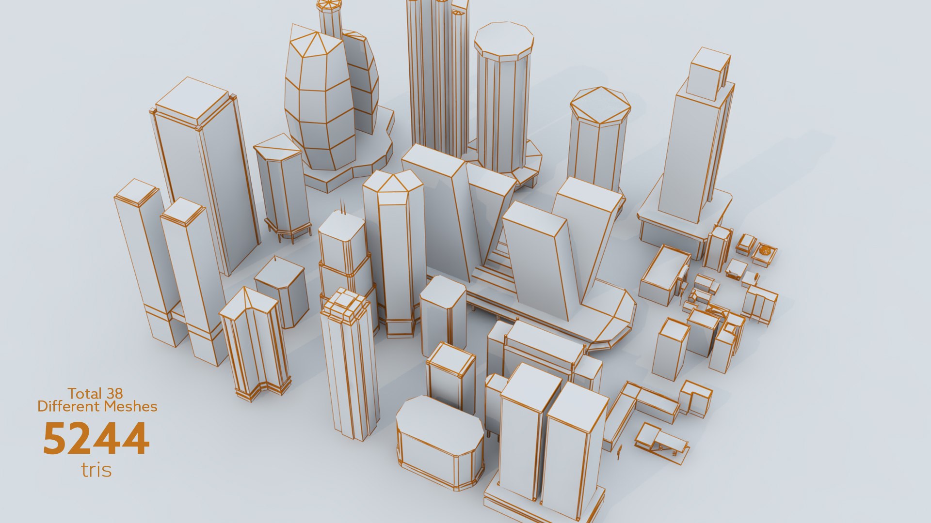 Pack Buildings City Model - TurboSquid 1219392