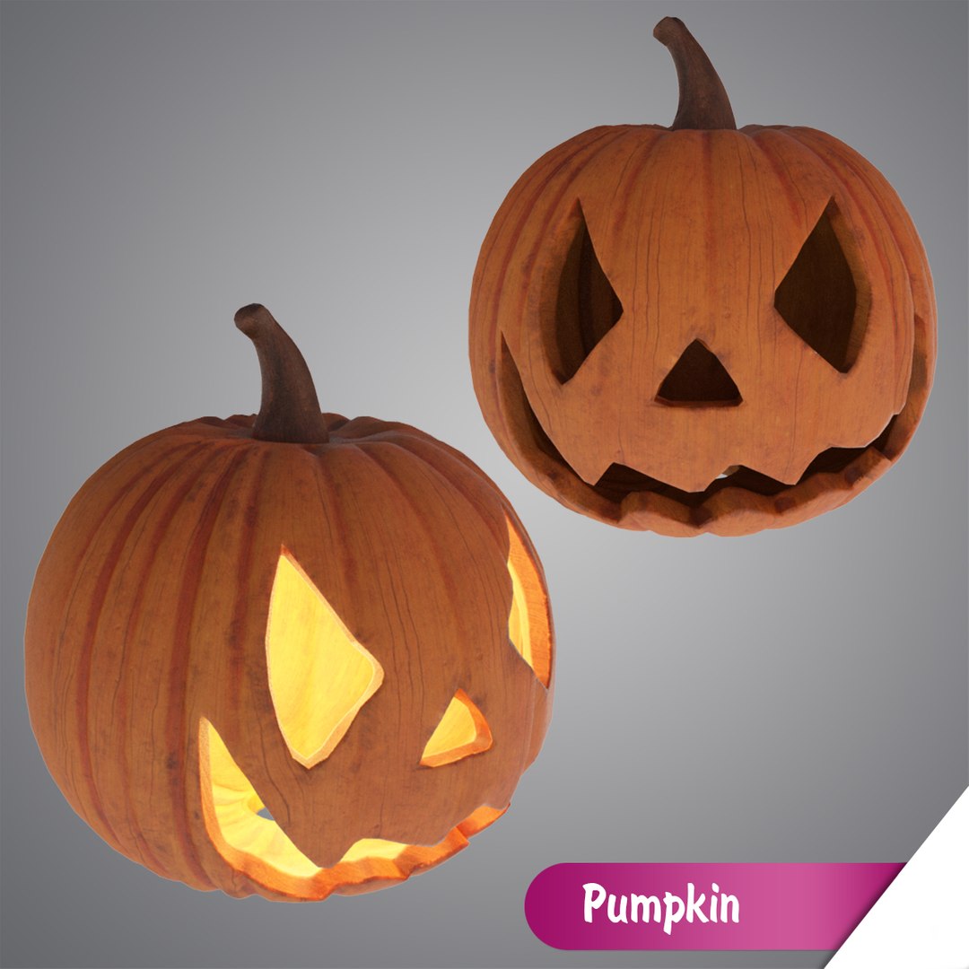 3d model halloween pumpkin