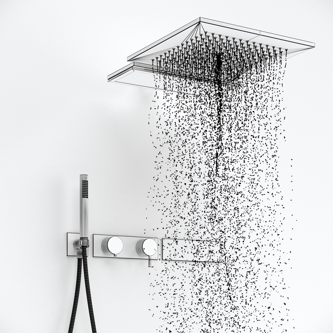 Shower Water Jet Model - TurboSquid 1493074