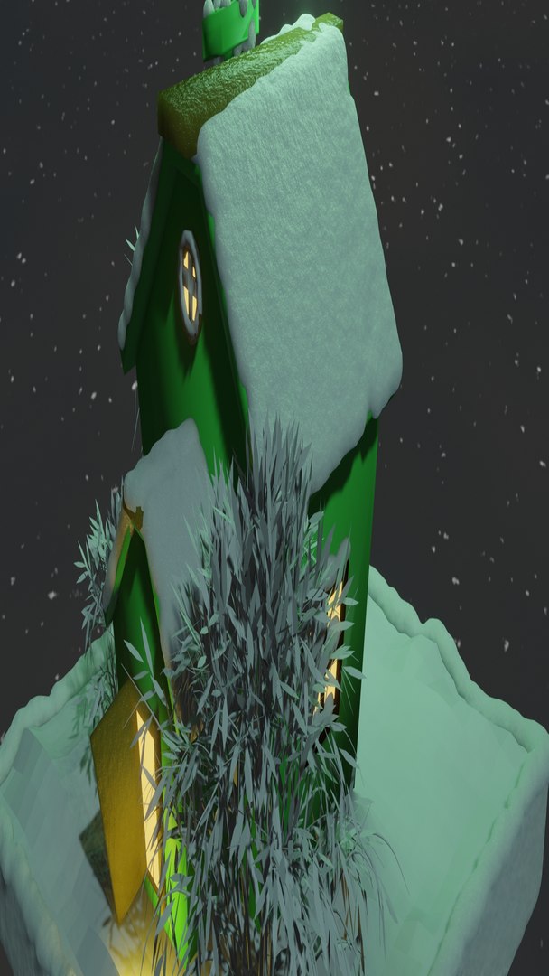 3D Model The Christmas House - TurboSquid 2008460