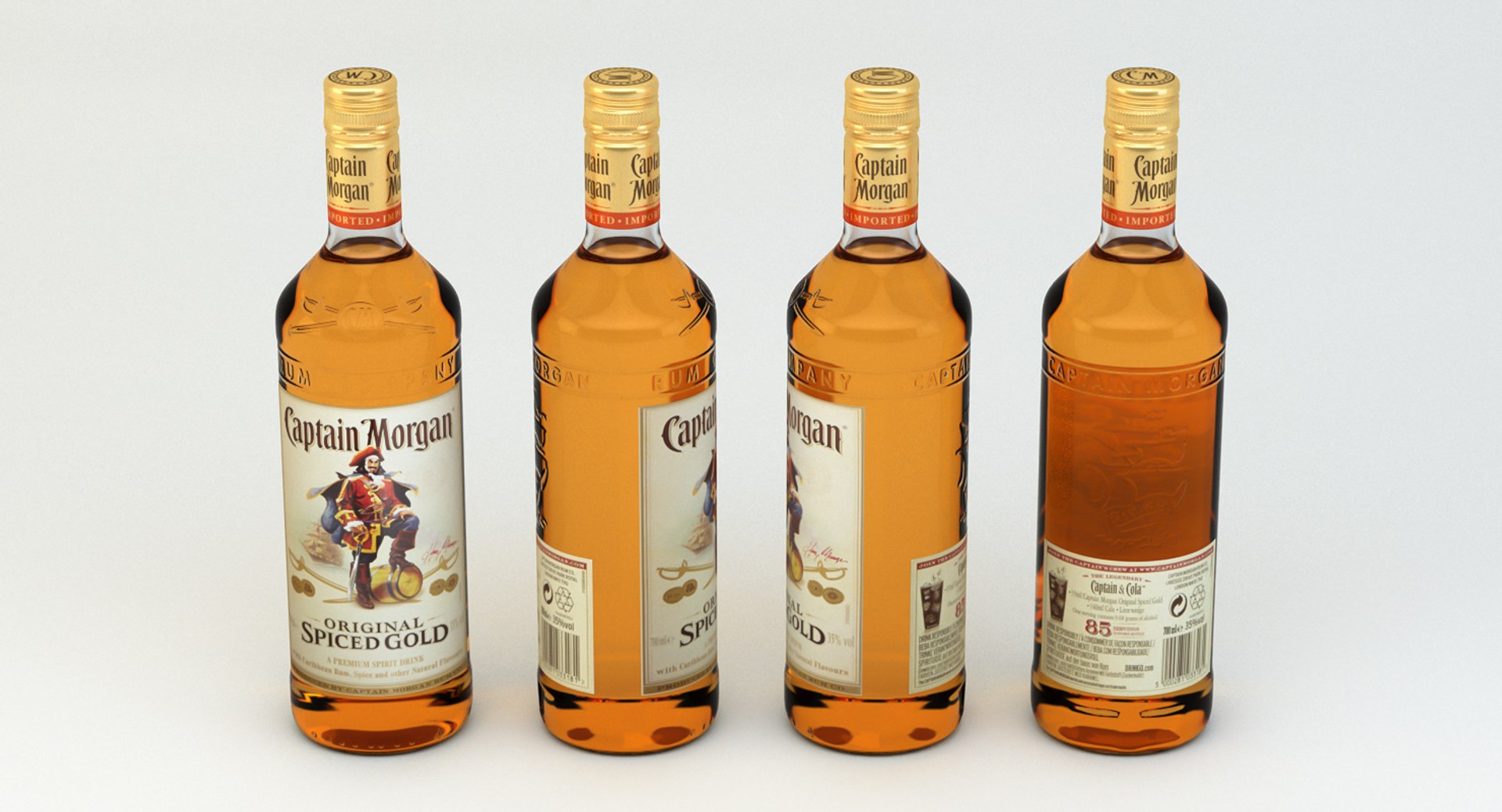 Captain Morgan Bottle C4d