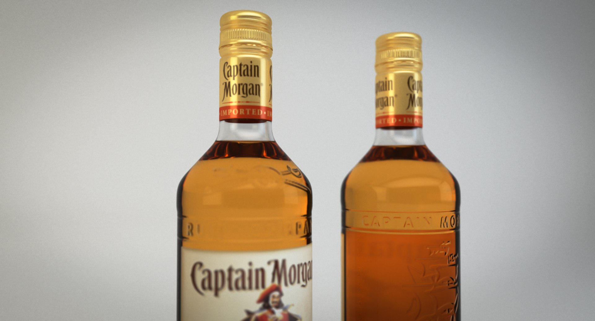 Captain Morgan Bottle C4d