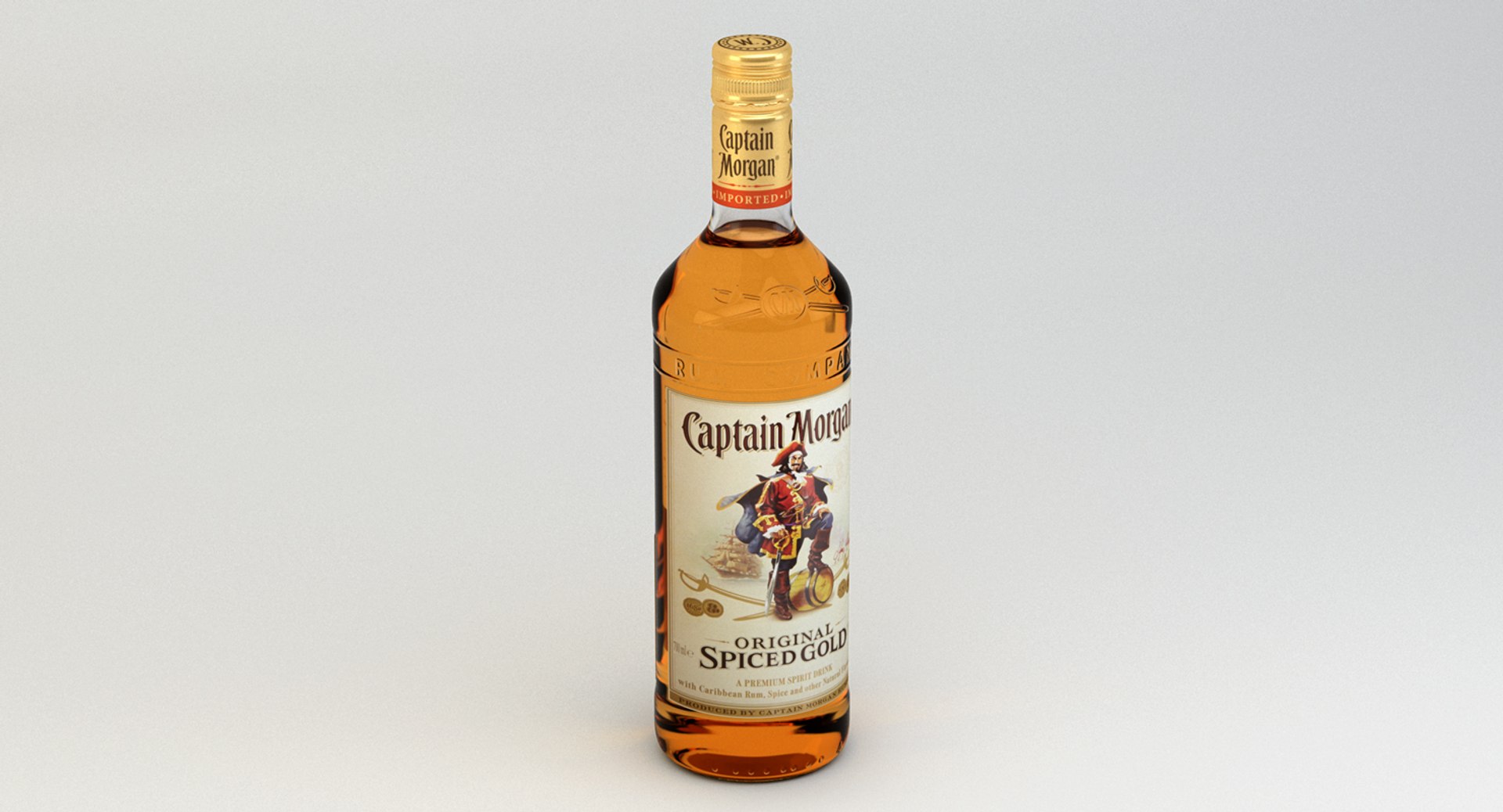 Captain Morgan Bottle C4d
