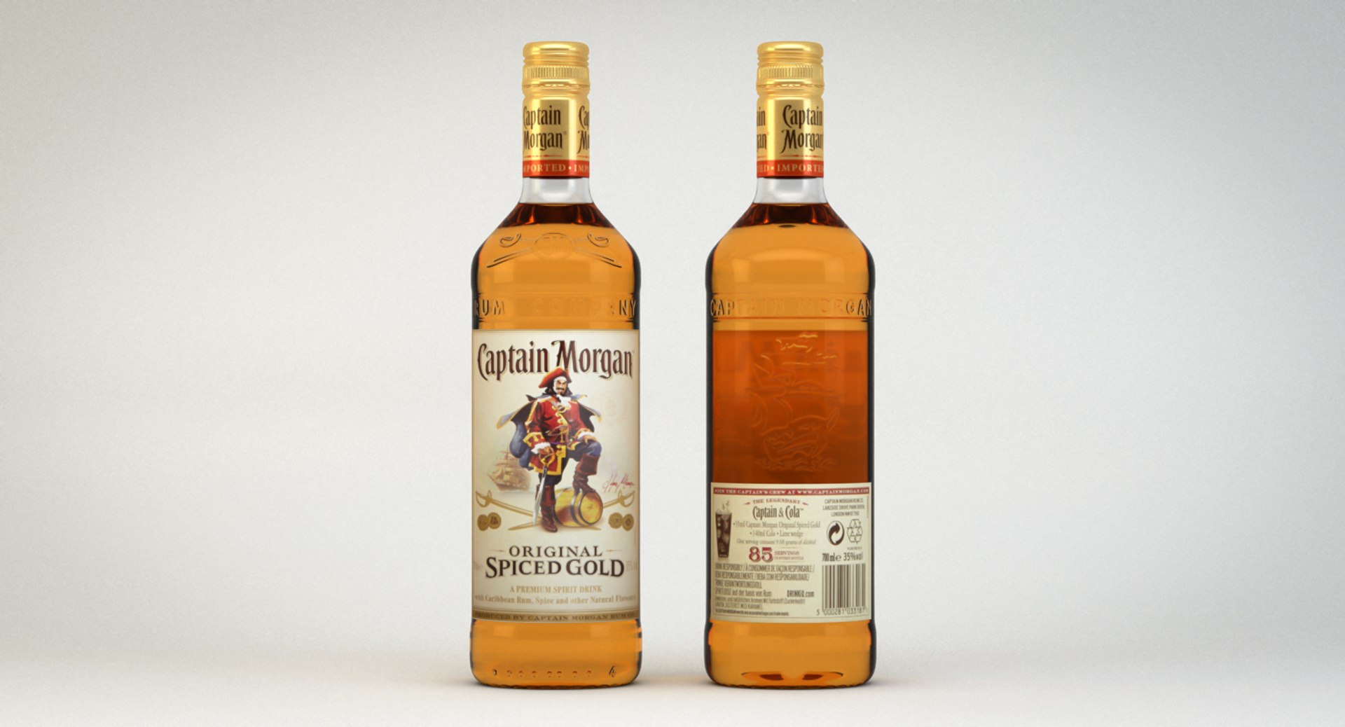 Captain Morgan Bottle C4d