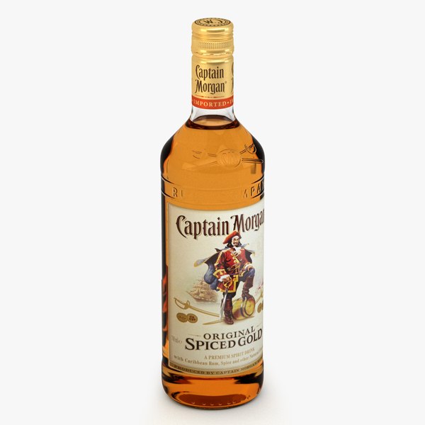 captain morgan bottle c4d