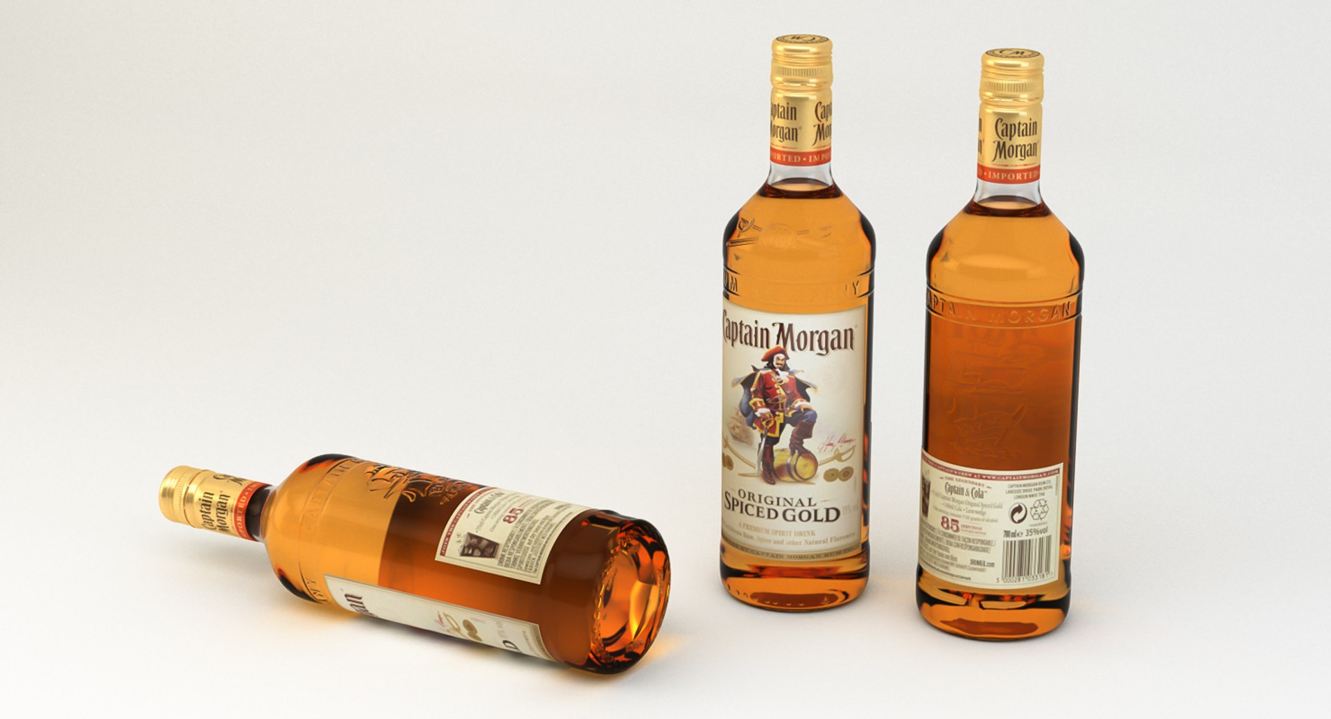 Captain Morgan Bottle C4d