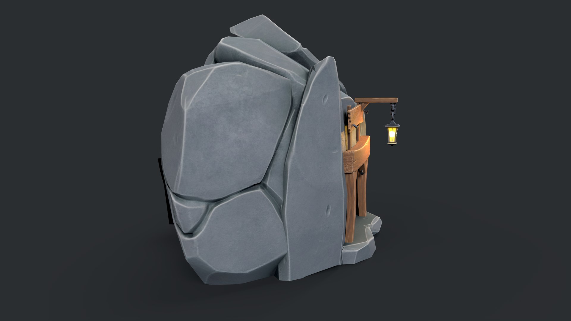 3D Stylized Mine Entrance - TurboSquid 1874866