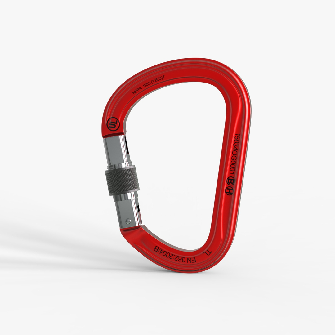3D red carabiner model - TurboSquid 1253933