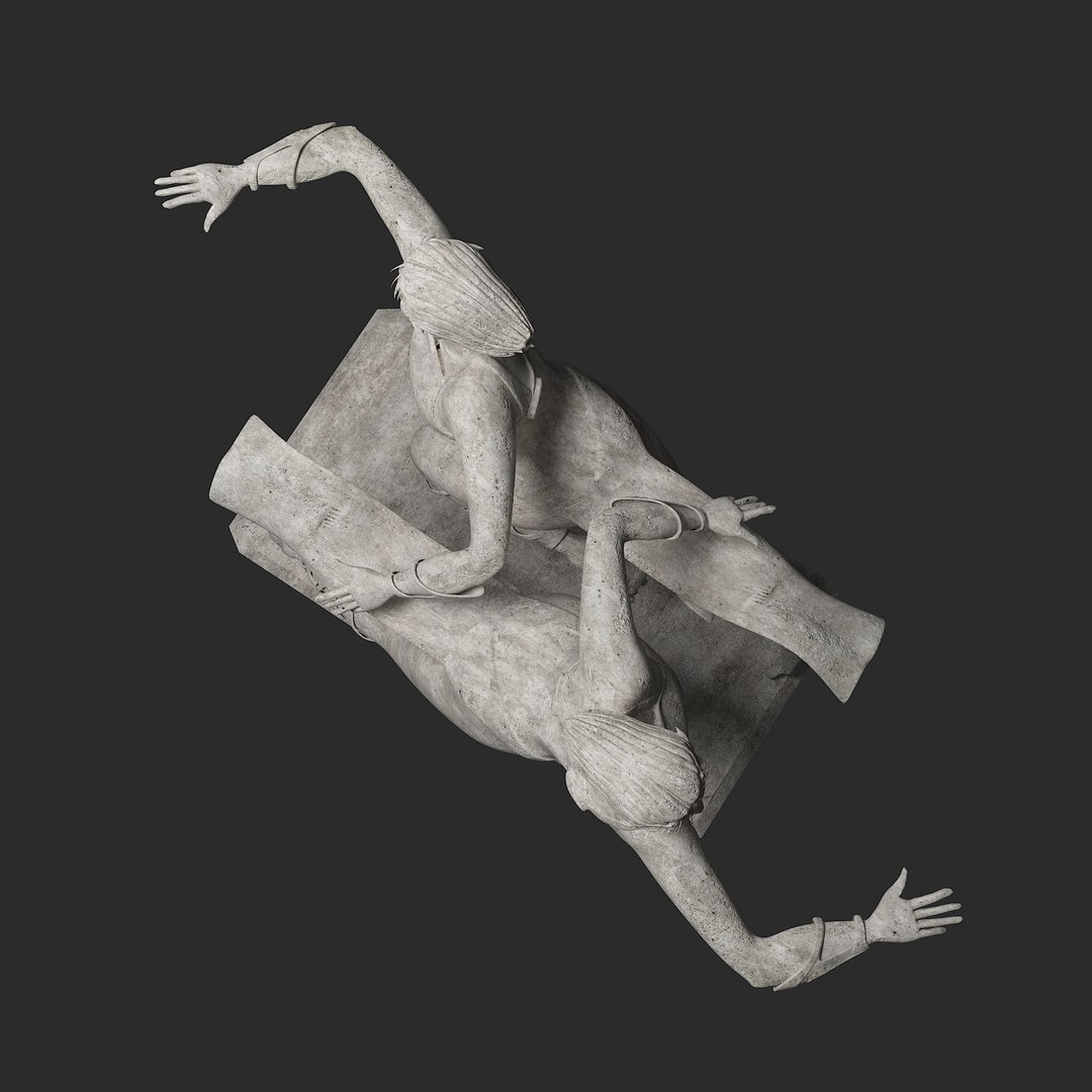 Gemini Zodiac Statue 3D 3D model - TurboSquid 1909488