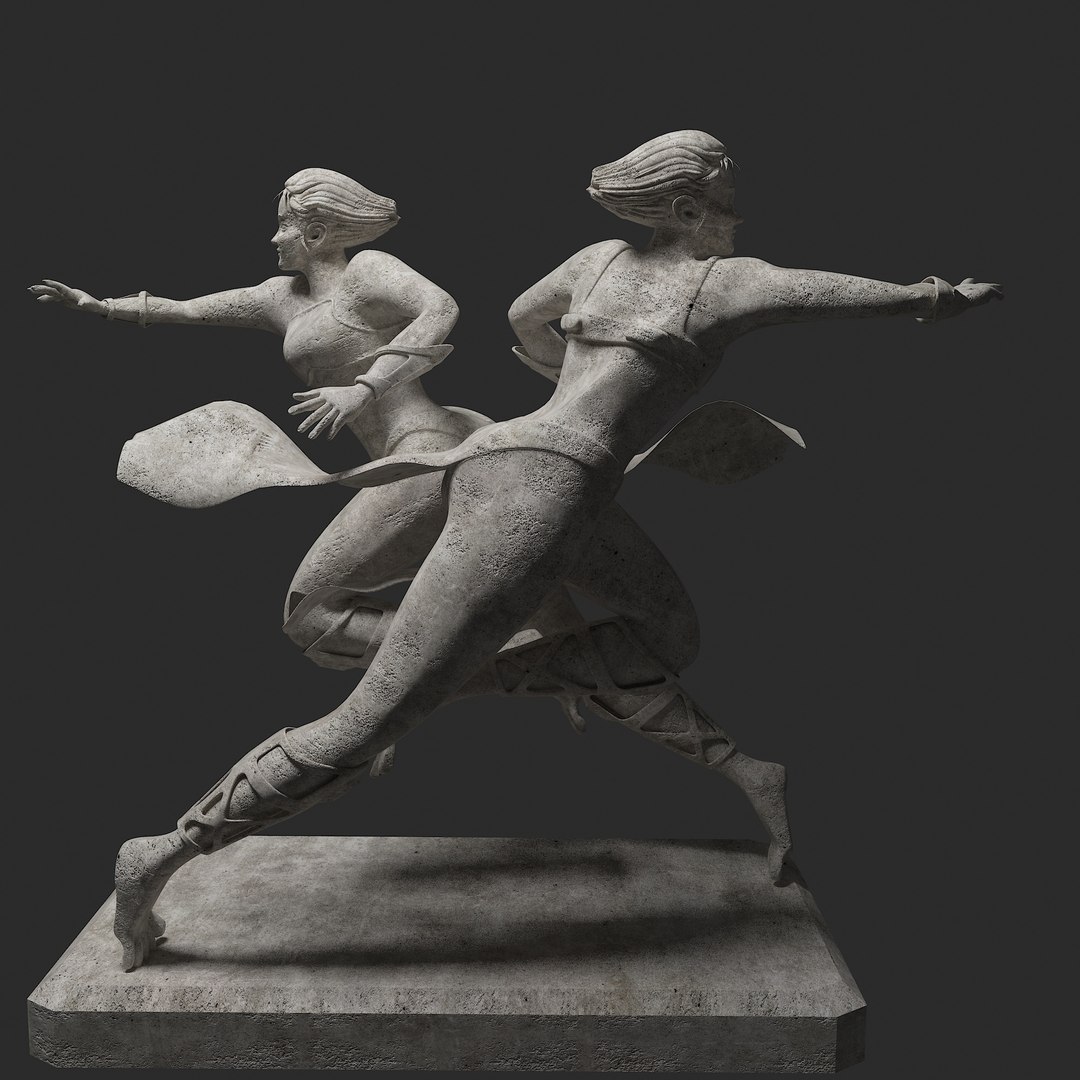 Gemini Zodiac Statue 3D 3D model - TurboSquid 1909488