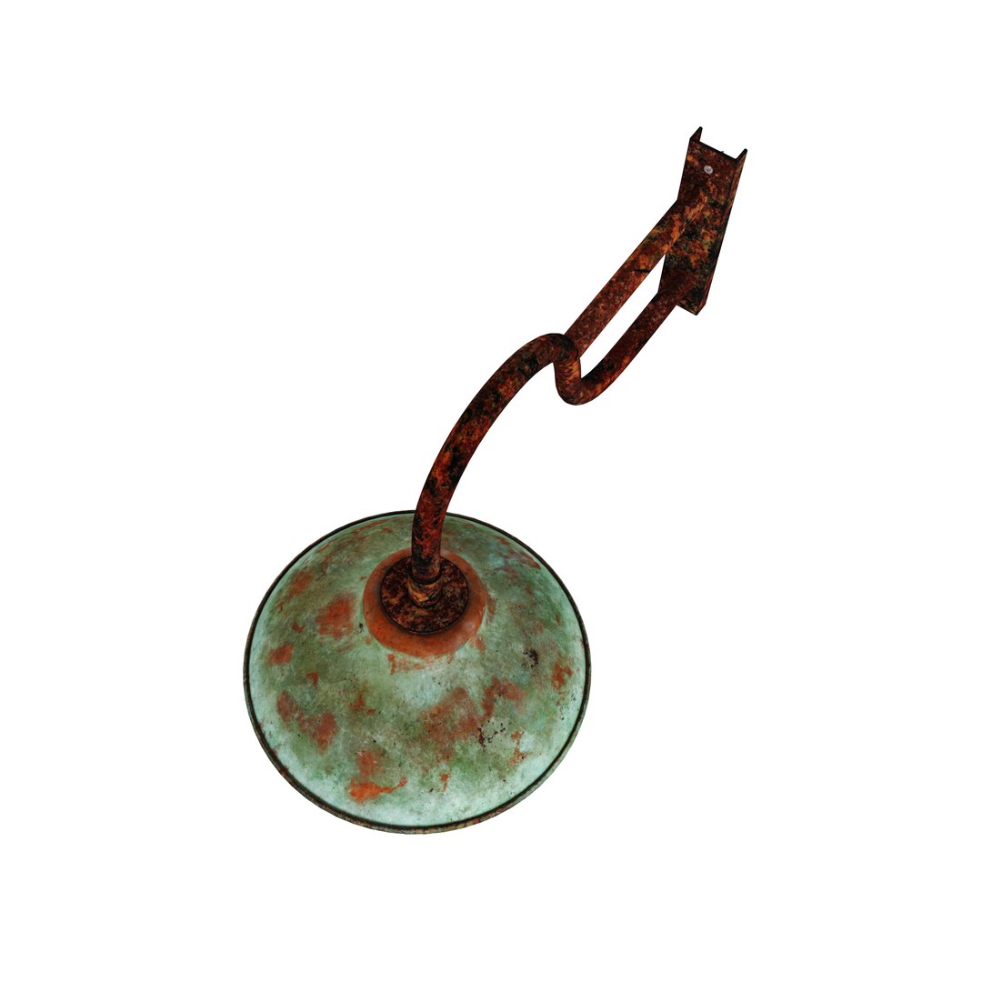 3D Belgian Barn Lamp With Copper Shade - TurboSquid 2151025