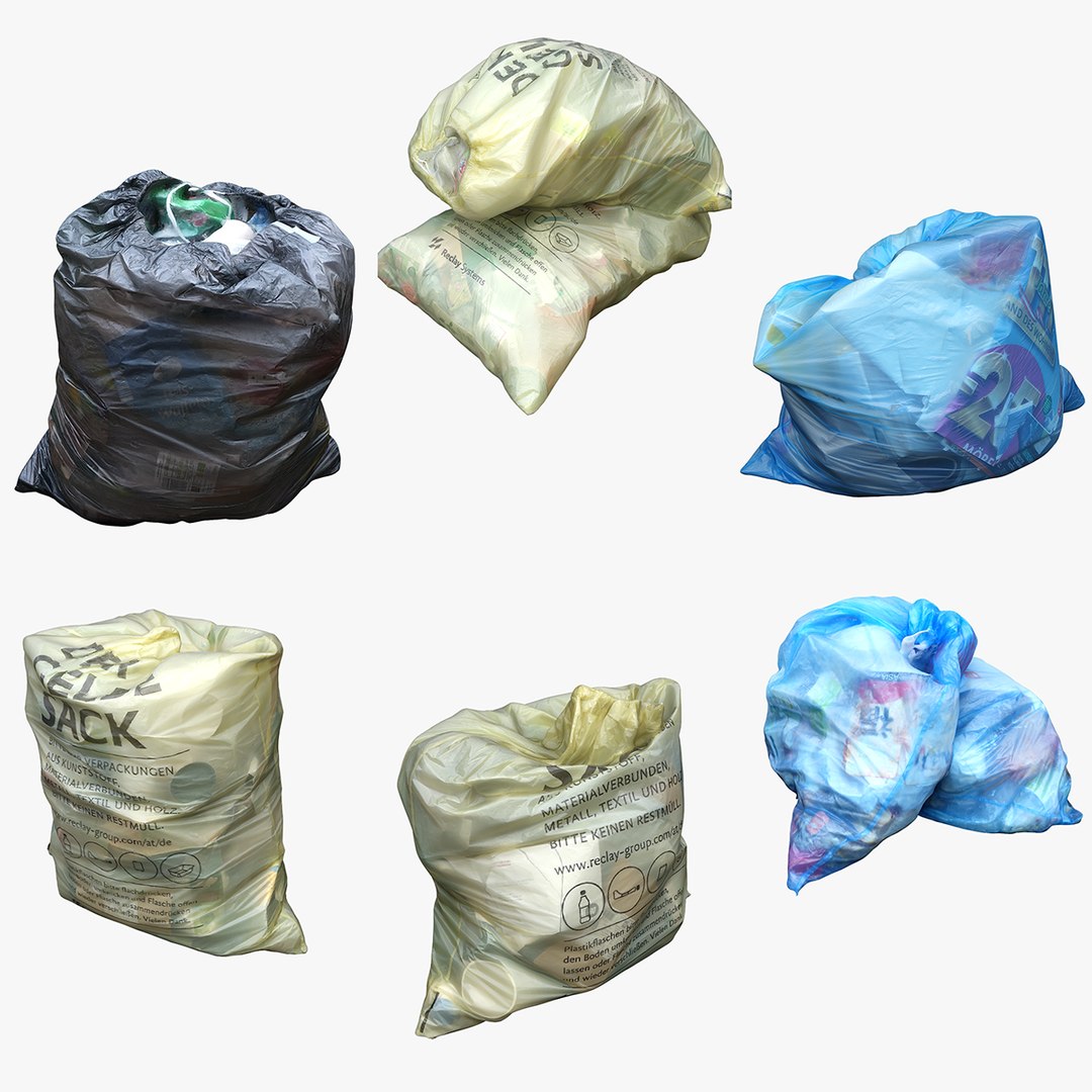 Garbage Bag Collection 10 3D model - TurboSquid 2045309