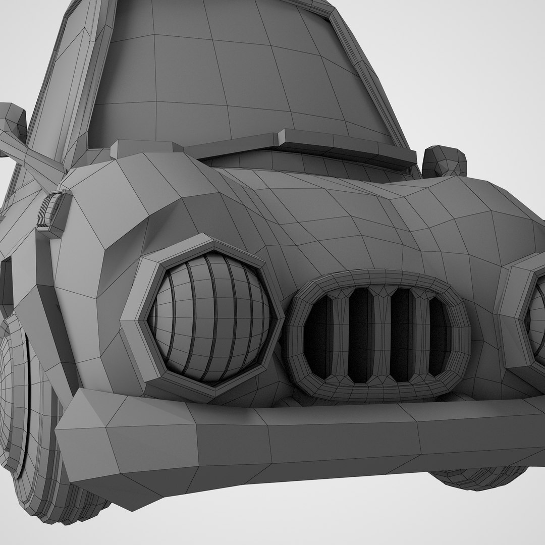 3d Model Animation Red Cartoon Sedan